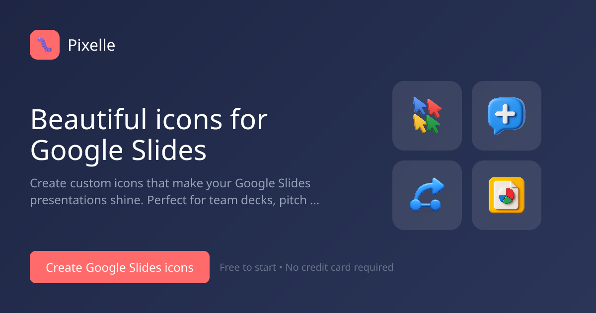 AI Icons for Google Slides | Pixelle